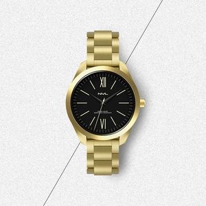 NVL Studios | Accessories | Premium Gold And Black Watch | Poshmark